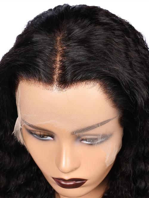 Super Natural Curly Pre Plucked Hairline Hd Lace Human Hair Lace Front