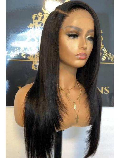 NEVER WORRY ABOUT THE WIG GRIDS-NEW STRAIGHT 5*5 LACE CLOSURE HUMAN ...