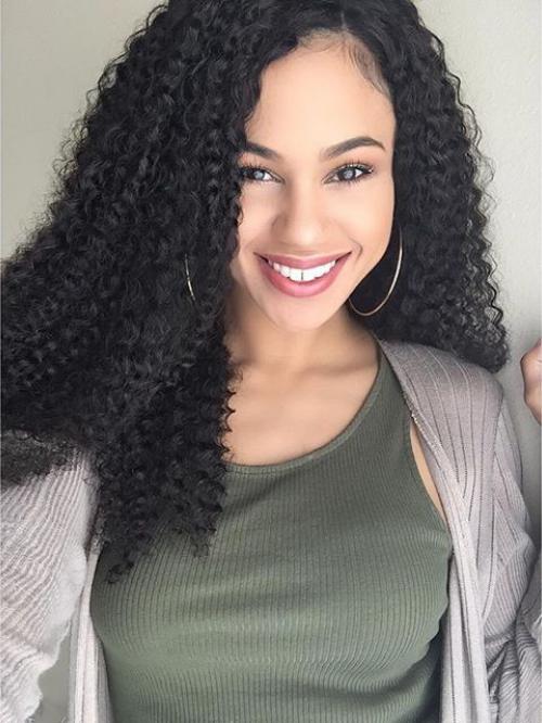 Custom Indian Virgin Human Hair Curly Full Lace Wig - CC004 - Home ...
