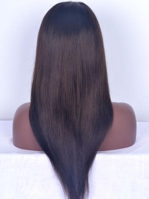 18 Inch straight full lace human hair wig - HH117 - Home - DivasWigs.com
