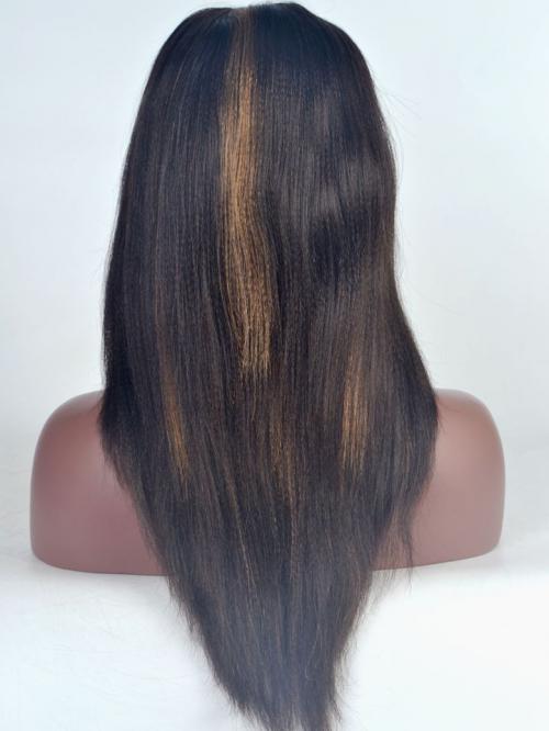 14 Inches Straight Brazilian Virgin Full Lace Human Hair Wig With