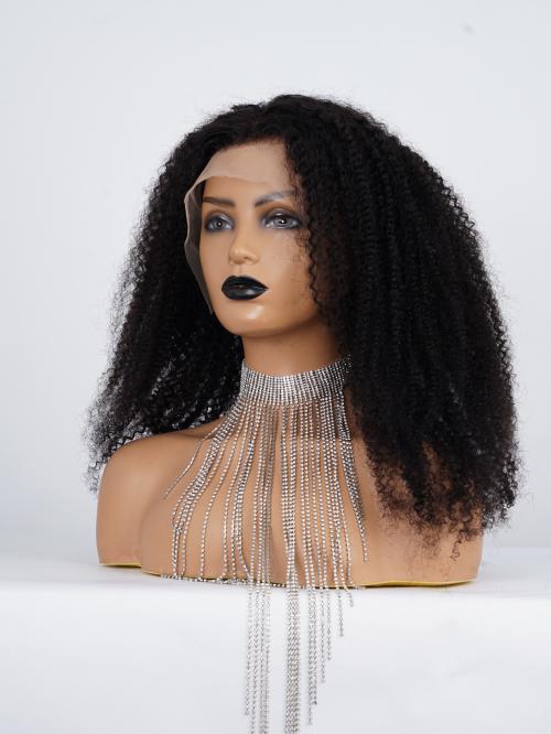 Burano Crystal Lace Wig New Kinky Curly Brazilian Virgin Human Hair Wig