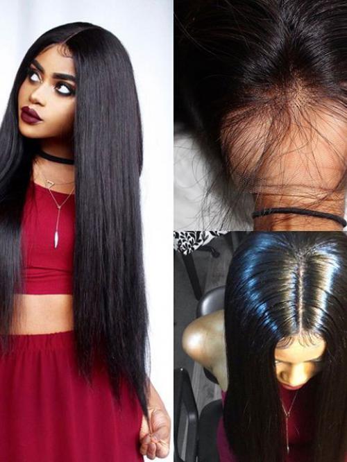 CLAERANCE SALE -24 INCH 130% DENSITY #1B FULL LACE WIG-HH1078 - Home ...
